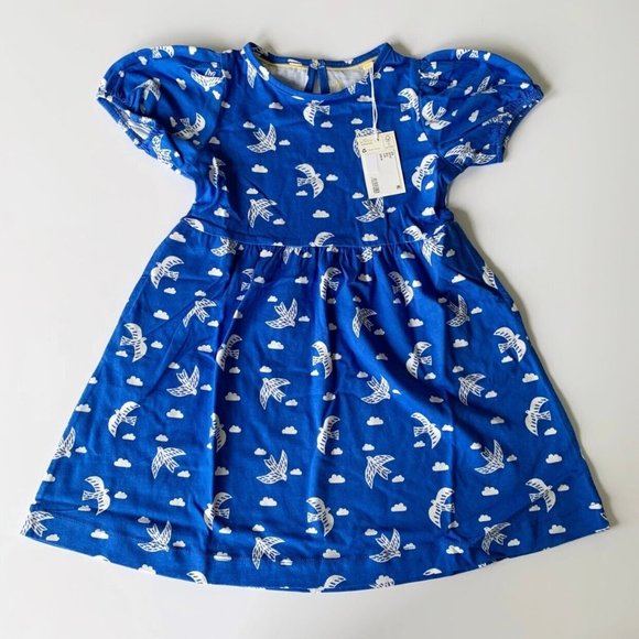 Mini Boden | Dresses | Nwt Mini Boden Puff Sleeve Jersey Girl Dress 34 ...